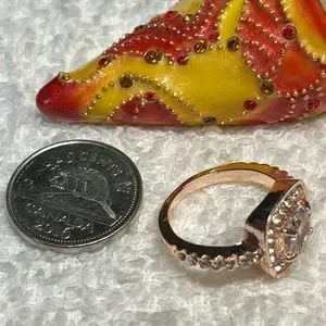 Jewelry | Rose Gold Halo Ring | Poshmark